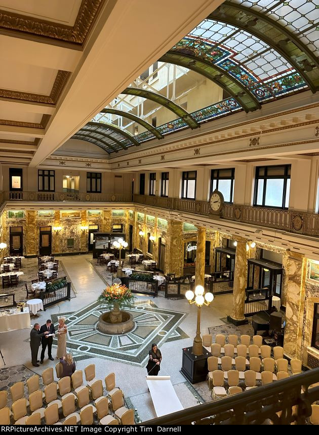 Inside the former DL&W station, now a Radisson Hotel